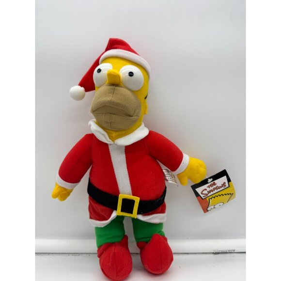 Toys | Nos The Simpsons Homer Simpson Santa Claus Plush Christmas ...